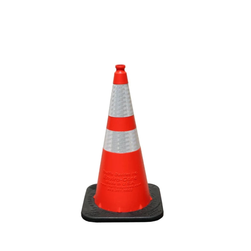 28" Traffix Devices Enviro Traffic Cone - Orange - 7 Lbs - 4" + 6" 3M ...