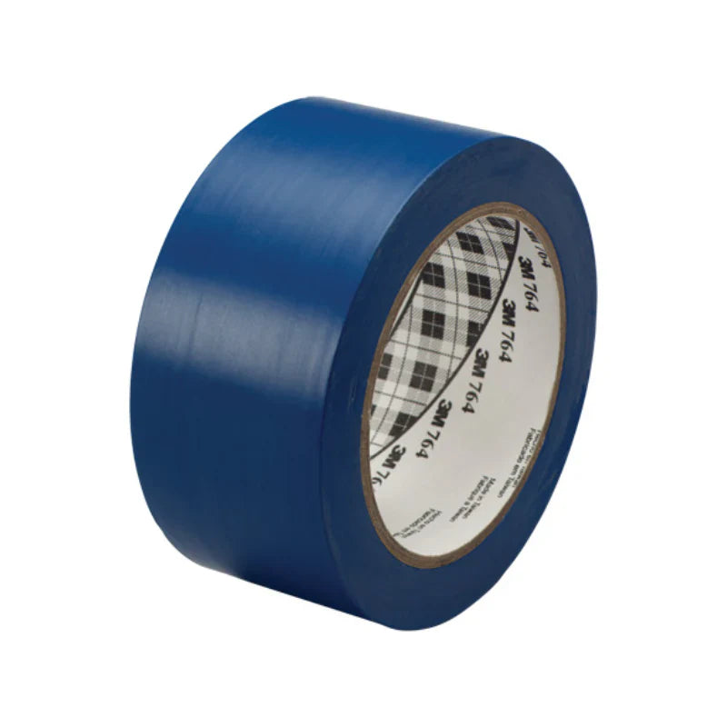 3M® 764 General Purpose Solid Tape - 5 Mil - 1" x 36 yds. - Blue ...