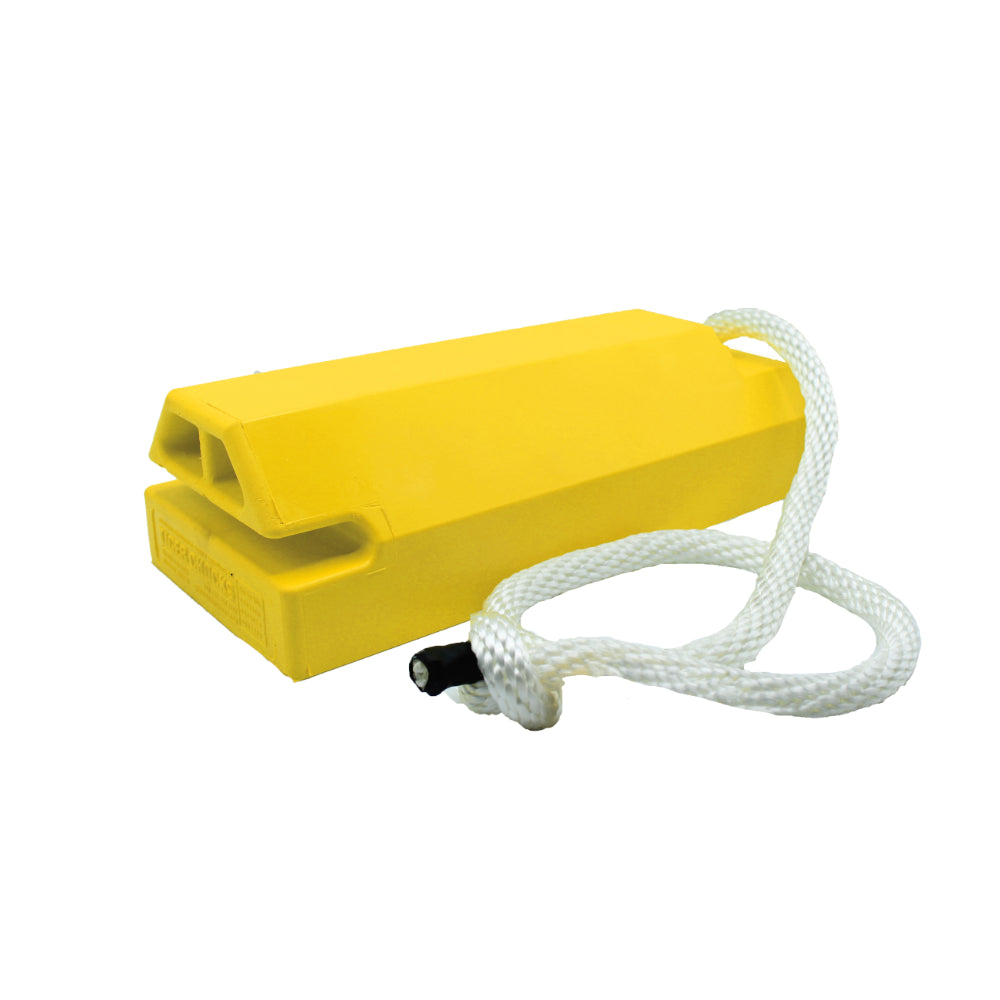 Aviation Wheel Chock 14" - Mid to Large Sized Aircraft - Locking Rope ...