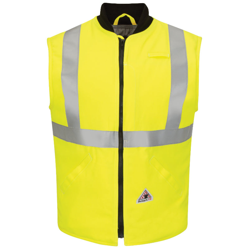 Bulwark® Men's FR Hi-Visibility Insulated Vest - Class 2 Type R - VMS4 ...