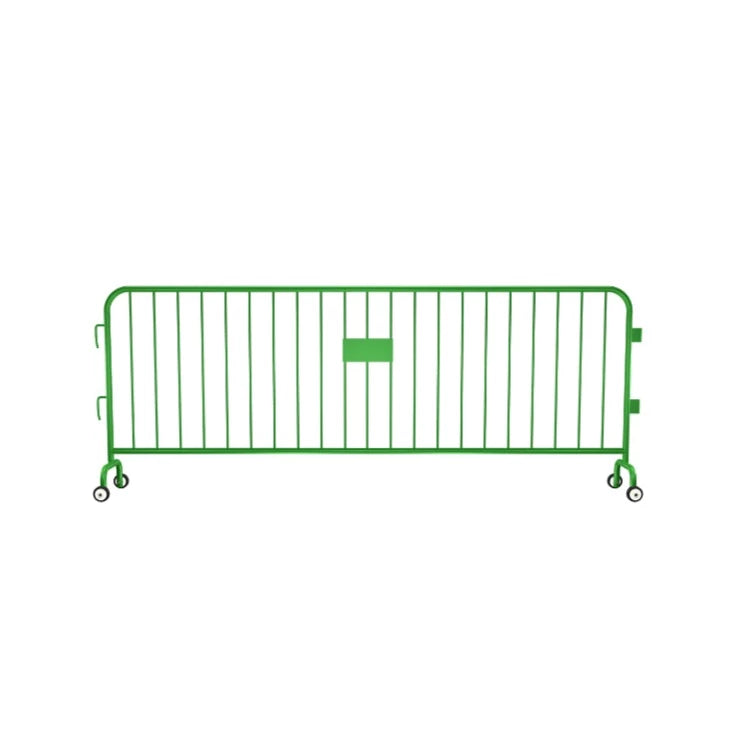 Crowdmaster® Crowd Control Powder Coated Steel Barricade - Roller Feet ...