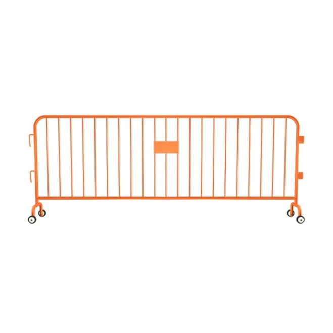 Crowdmaster® Crowd Control Powder Coated Steel Barricade - Roller Feet ...