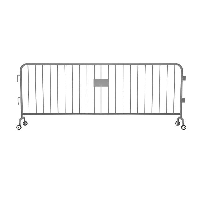Crowdmaster® Crowd Control Powder Coated Steel Barricade - Roller Feet ...