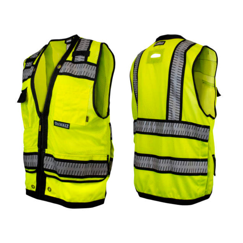 DEWALT® High Visibility Heavy Duty Surveyor Vest - ANSI Class 2 Type R ...