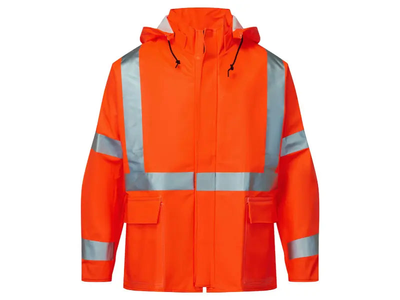 Portwest® Flexarc 10 Oz Flame Resistant Rain Jacket - X Back - Orange ...