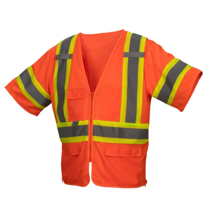 Pyramex® Hi Vis Lightweight Two Tone Mesh Safety Vest - Type R ANSI Cl ...