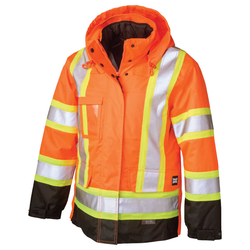 Tough Duck® - Women's Poly Oxford 5-In-1 Safety Jacket - SJ46 — Safety ...