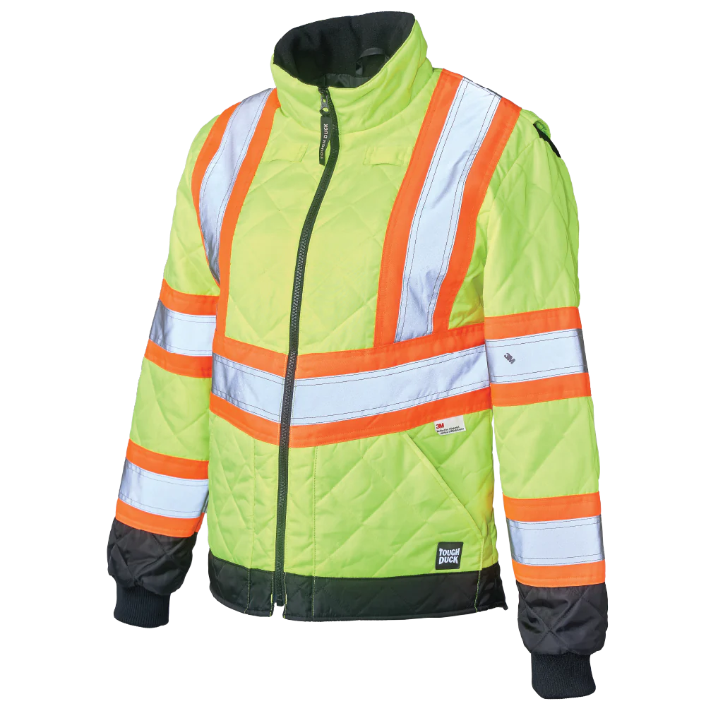 Tough Duck® Women's Quilted Safety Freezer Jacket - SJ47 — Safety Vests ...