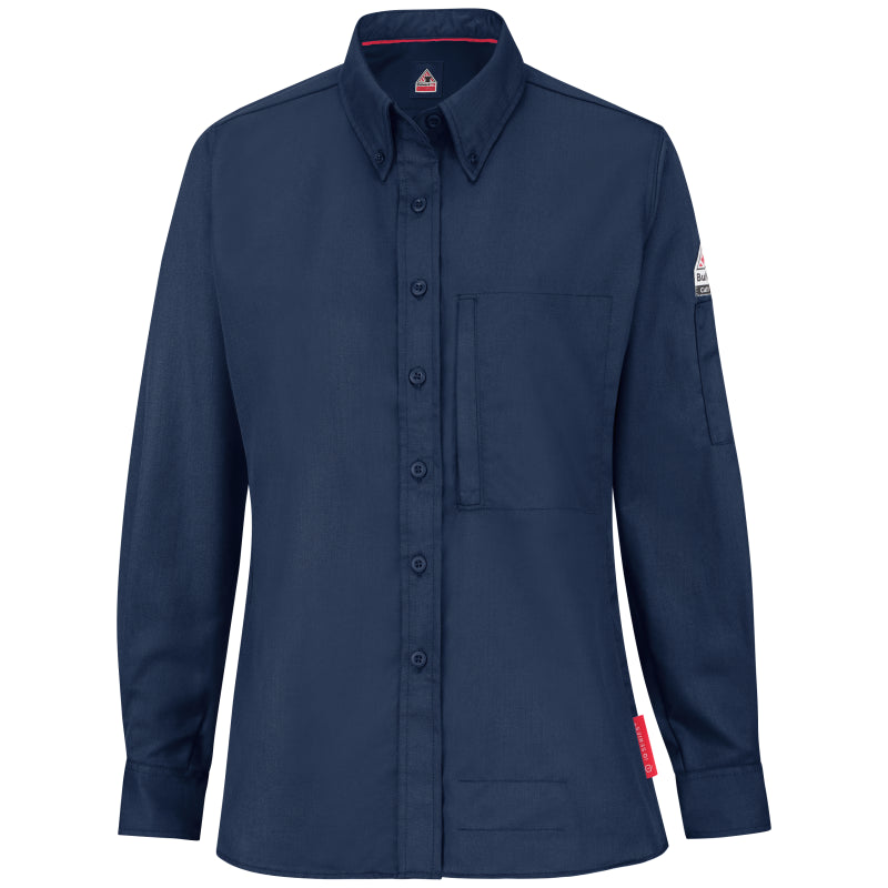 Bulwark® Women's Flame Resistant Woven Work Shirt - QS25 — Safety Vests ...