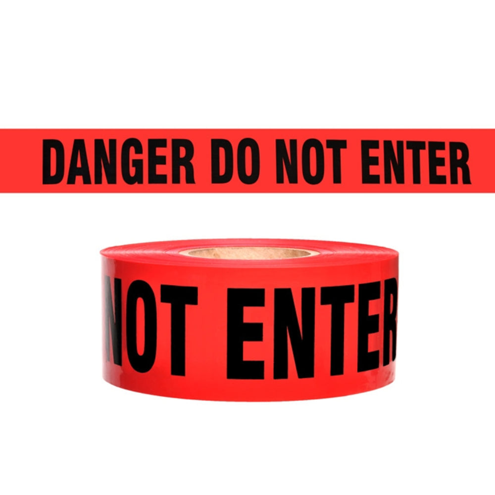 328' Ft Long DANGER DO NOT ENTER Barricade Tape Roll - 3" Wide — Safety Vests and More