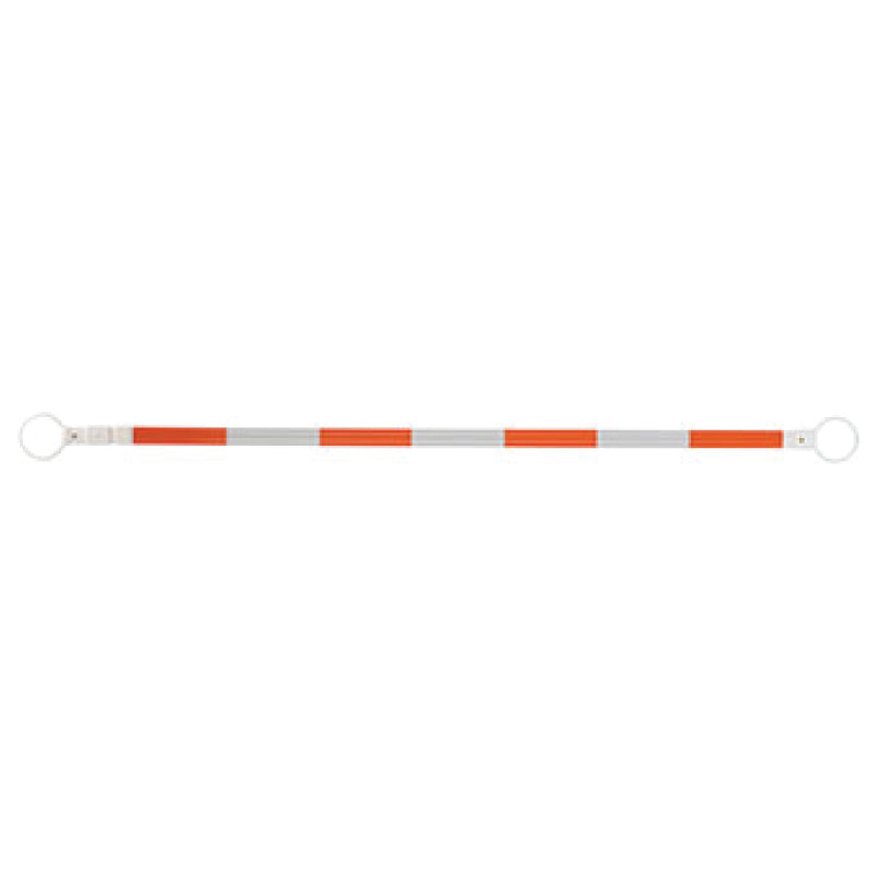 JBC Safety Retractable Traffic Cone Bar - 6ft to 10.5ft - Orange / Whi ...