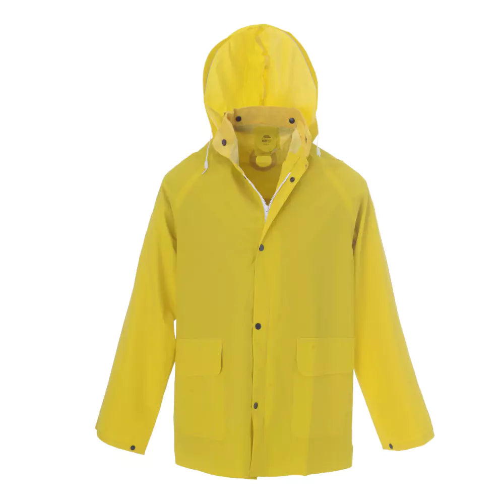 Cordova StormFront Yellow .35 mm PVC/Polyester 2-Piece Rain Jacket Det ...