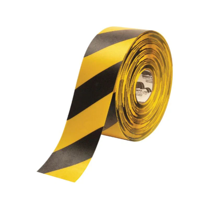 Mighty Line Deluxe Safety Tape - 60 Mil - 2" W x 100' L - Yellow/Black ...