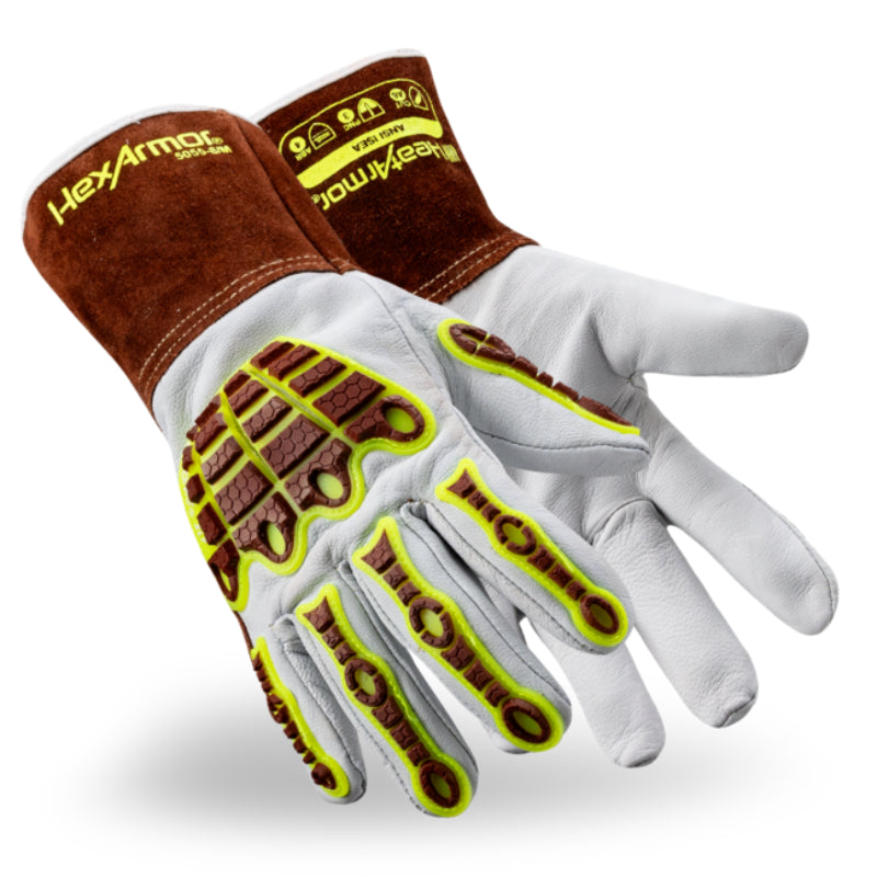 HexArmor® HeatArmor® Flame Resistant Welding Glove - ANSI Cut Level ...