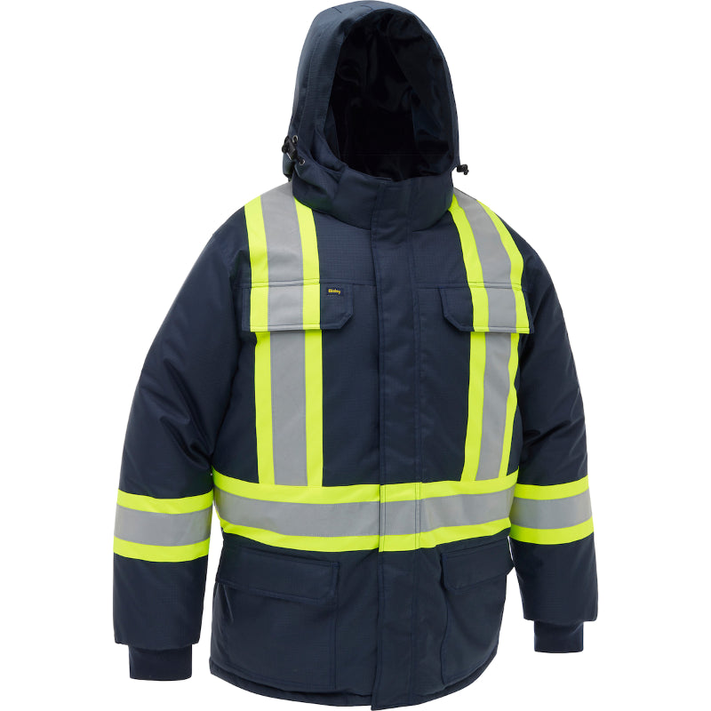 Bisley® Extreme Cold Jacket - ANSI Class 1 Type O - Navy - 341M6460H ...