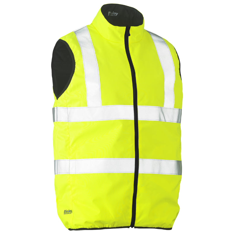 Bisley® Hi Vis Reversible Puffer Vest - ANSI Class 2 Type R - 332M0330 ...