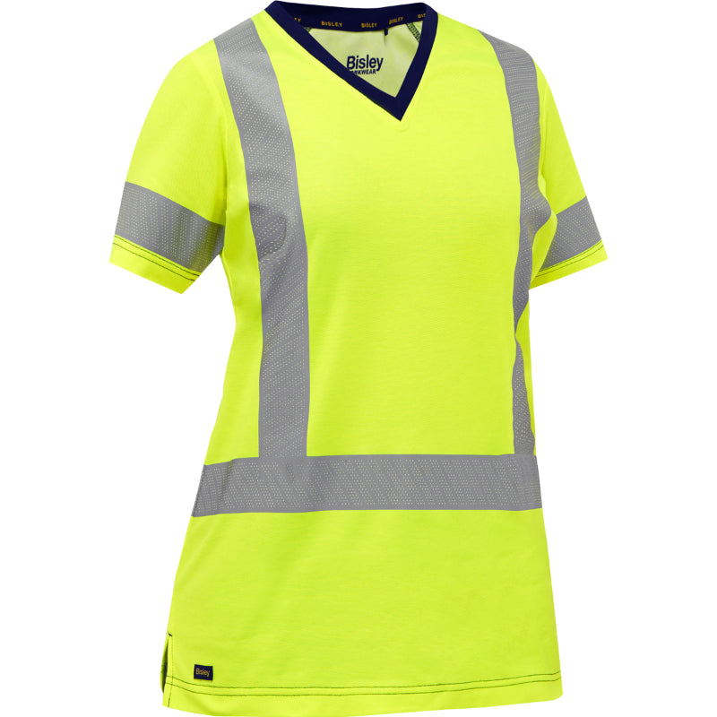 Bisley® Hi Vis Women's Short Sleeve T-Shirt - ANSI Class 2 Type R - 31 ...