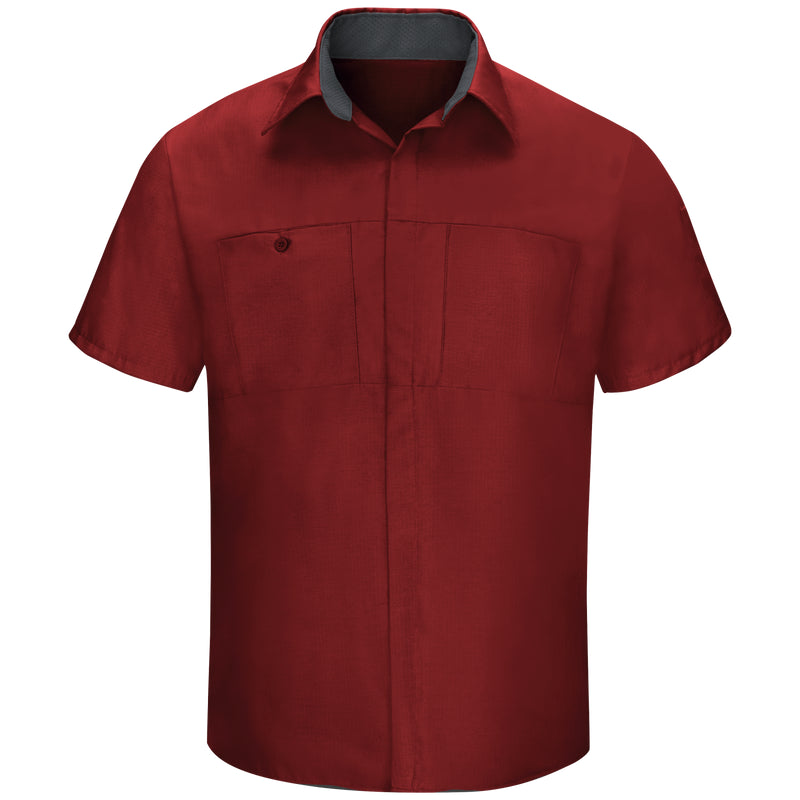 Red Kap® Men's Short Sleeve Performance Plus Shirt - Oilblok Technolog ...