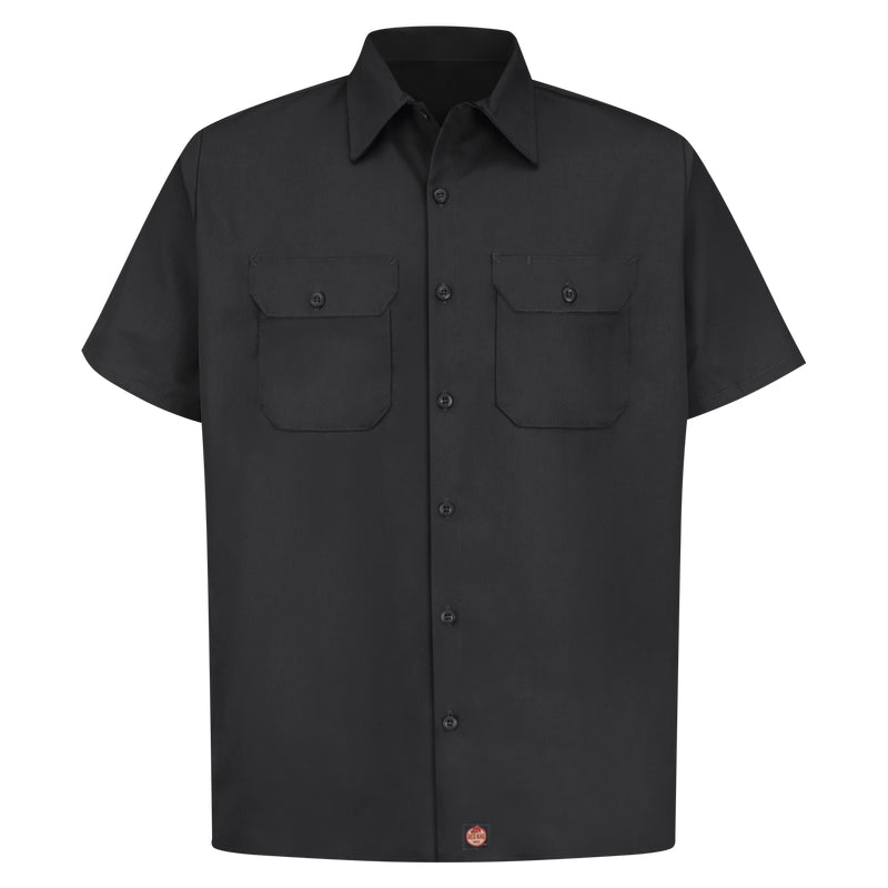 Red Kap® Men's Short Sleeve Utility Uniform Shirt Wrinkle Resistant ...