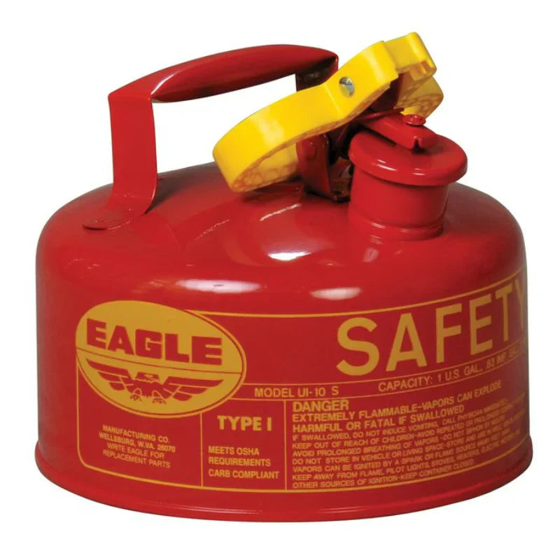 Eagle Safety Can - Type I Gas Can - 1 Gallon - Red — Safety Vests and More