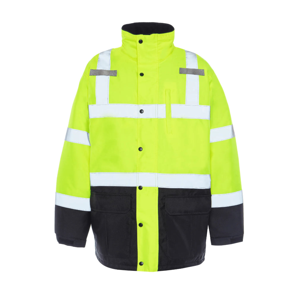 Utility Pro Hi Vis Contractor Teflon Jacket Class 3 Coat - Yellow - UH ...
