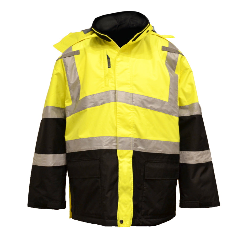 OccuNomix Insulated Cold Weather Parka - Yellow Jacket - ANSI Class 3 ...