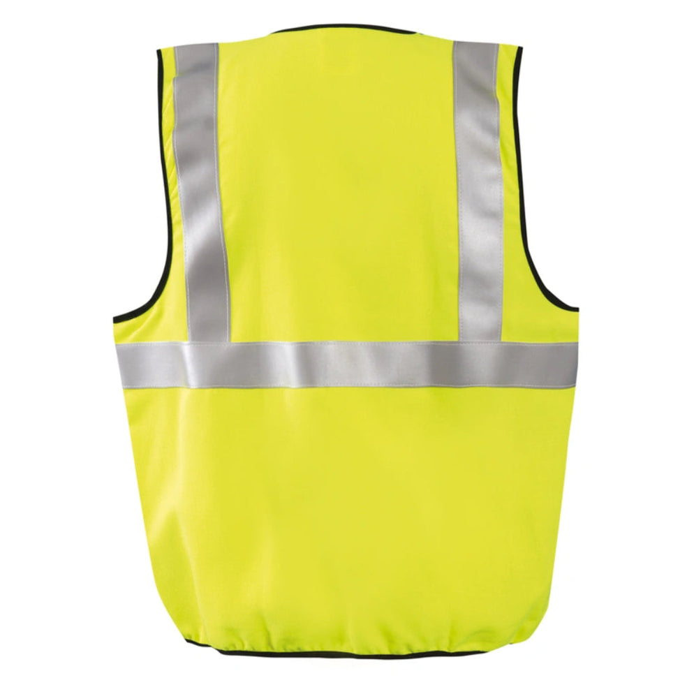 OccuNomix Type R Class 2 Premium Solid FR Safety Vest Yellow Orange - — Safety Vests and More