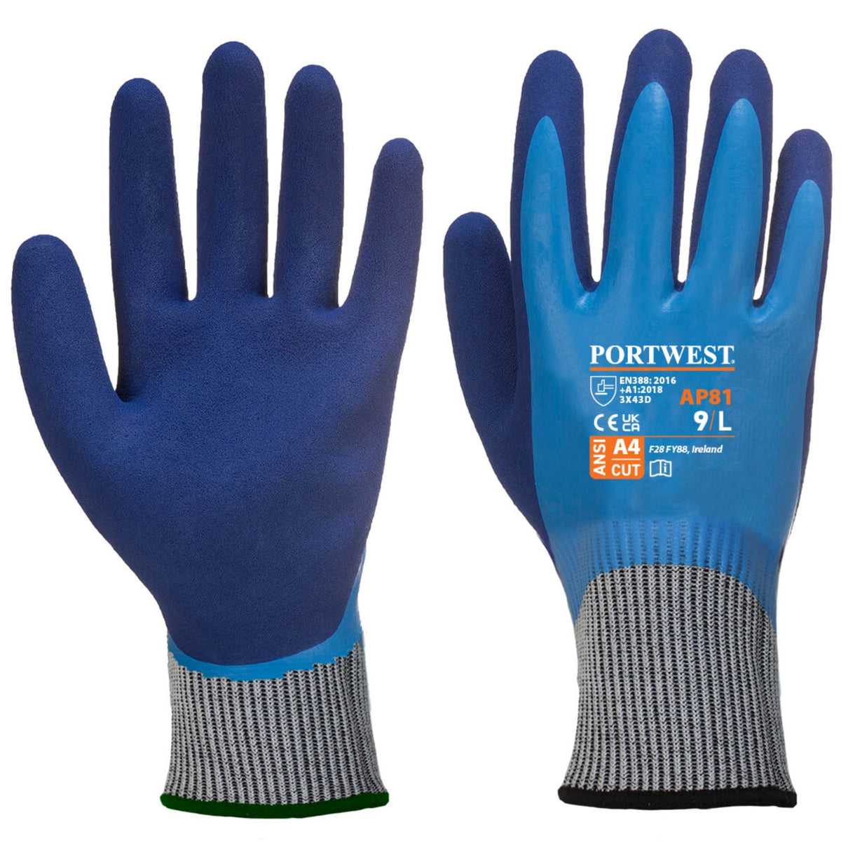 PORTWEST Liquid Pro HR Cut Gloves - ANSI Cut Level A4 - AP81 — Safety ...