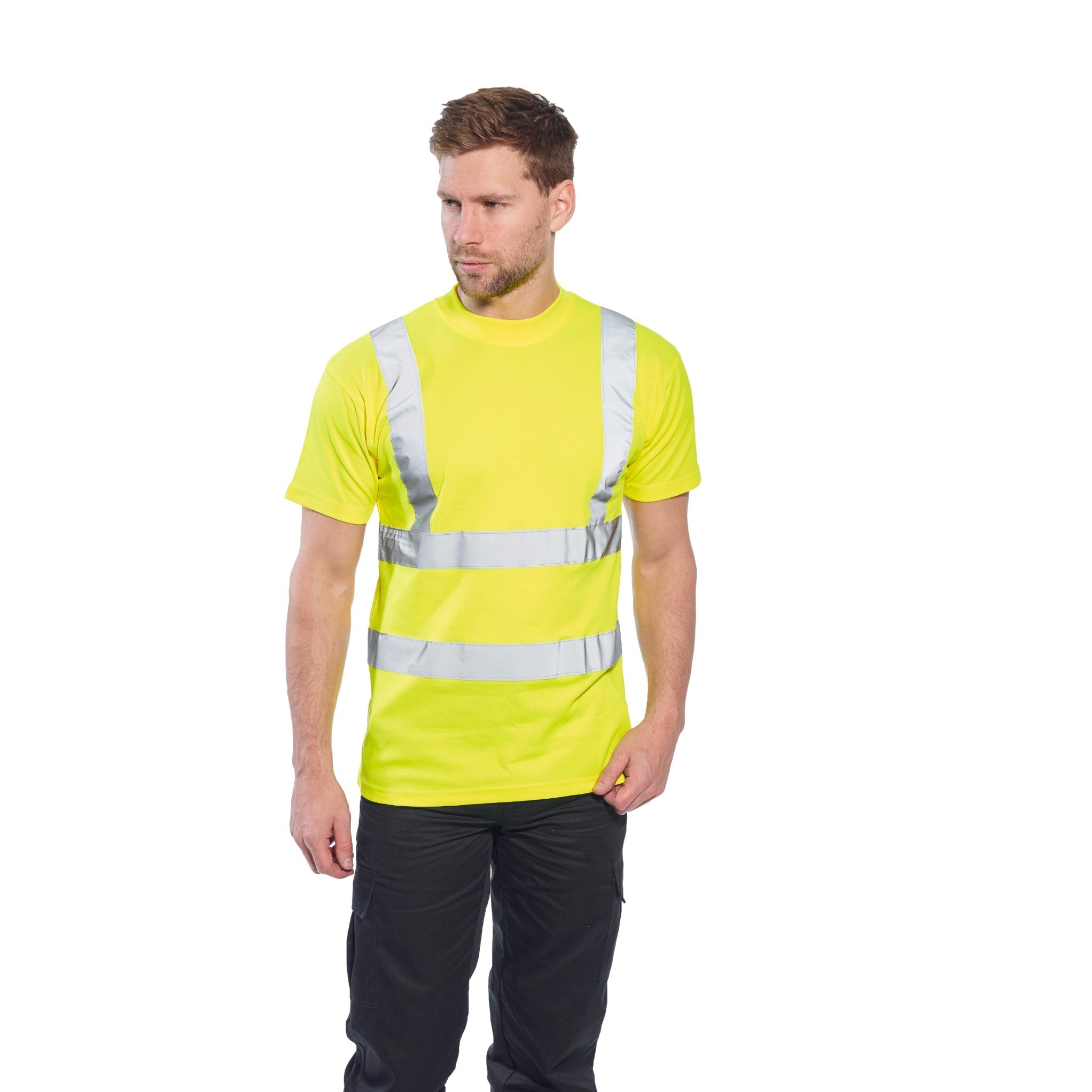PORTWEST® High Visibility Lightweight Cotton T-Shirt - ANSI Class 2 ...