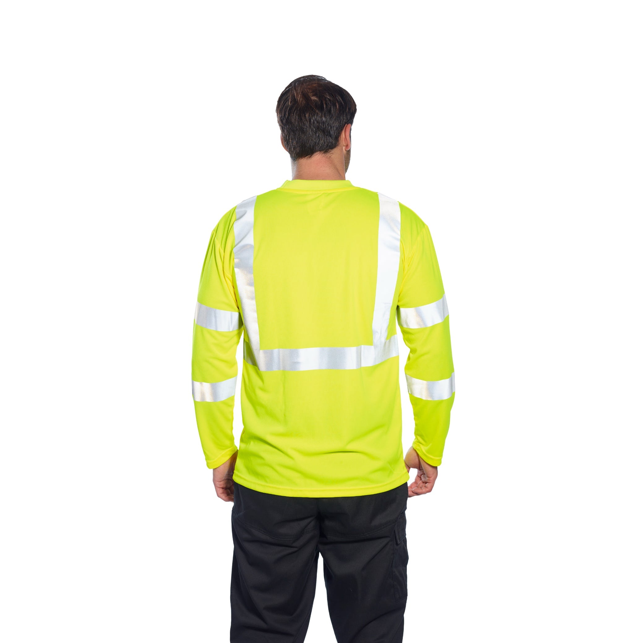 PORTWEST® Hi Vis Long Sleeve Pocket T-Shirt - ANSI Class 3 - S191 ...