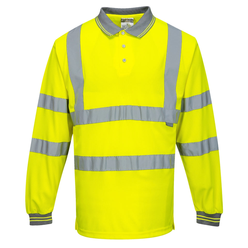 Yellow High Visibility Shirts | Reflective Safety Work Shirt — Safety ...