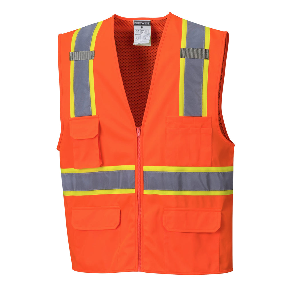 Orange Safety Vest | High Visibility Reflective Vests — Safety Vests ...