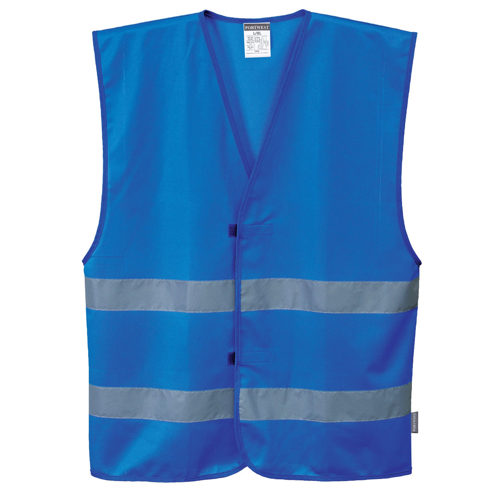 Blue Safety Vest | High Visibility Reflective Vests — Safety Vests and More