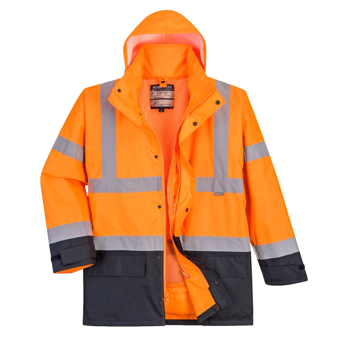 PORTWEST® Hi Vis 5-In-1 Executive Waterproof Jacket - ANSI Class 3 - U ...
