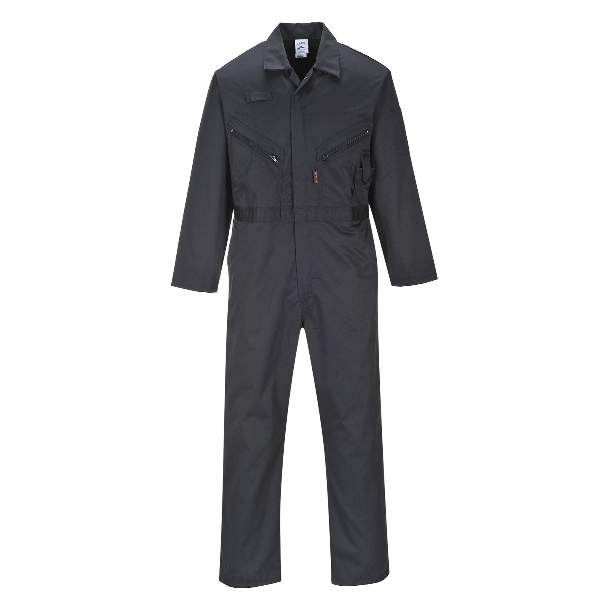 Black Coveralls for Men | Work Jumpsuit & Boiler Suits — Safety Vests ...