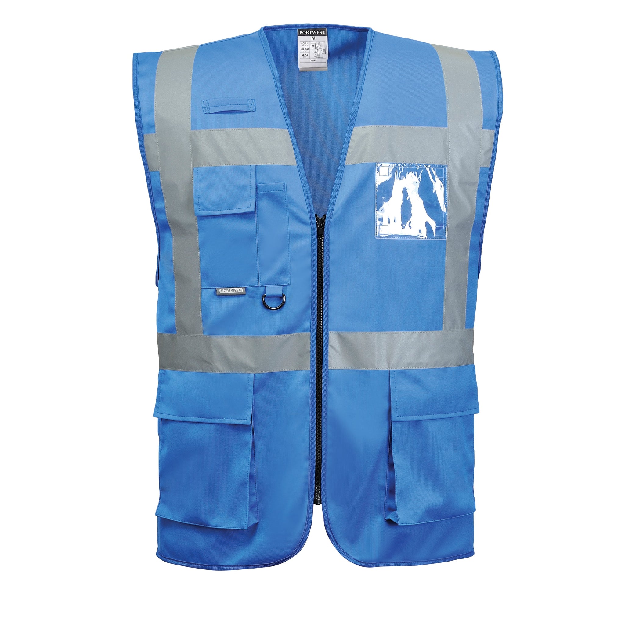 Blue Safety Vest | High Visibility Reflective Vests — Safety Vests and More