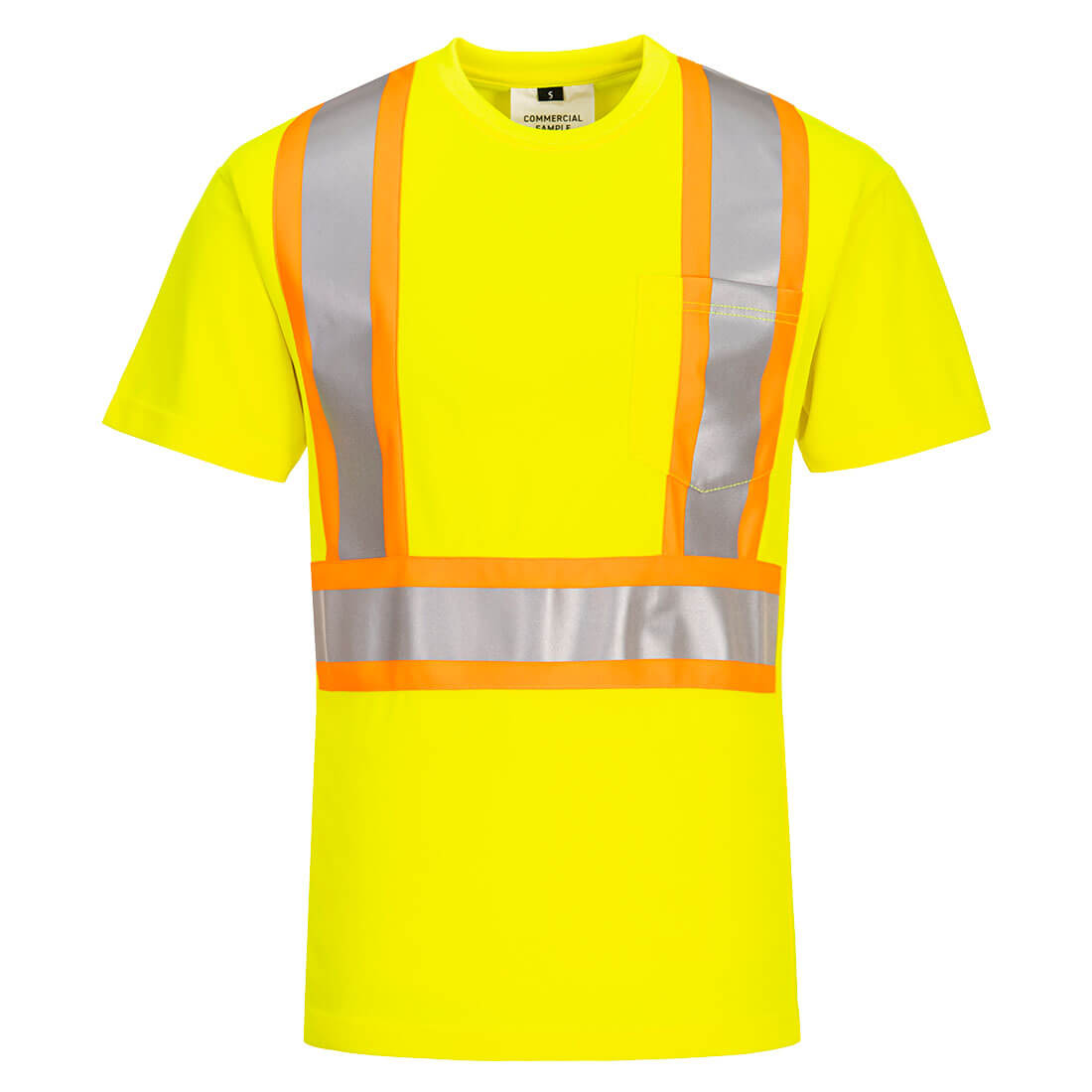 PORTWEST® X-Back Contrast Tape Short Sleeve T-Shirt ANSI Class 2 CA110 ...