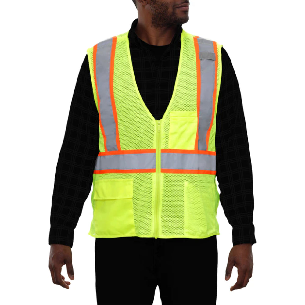Reflective Apparel® Hi-Vis 5PT Breakaway Mesh Safety Vest - ANSI Class ...