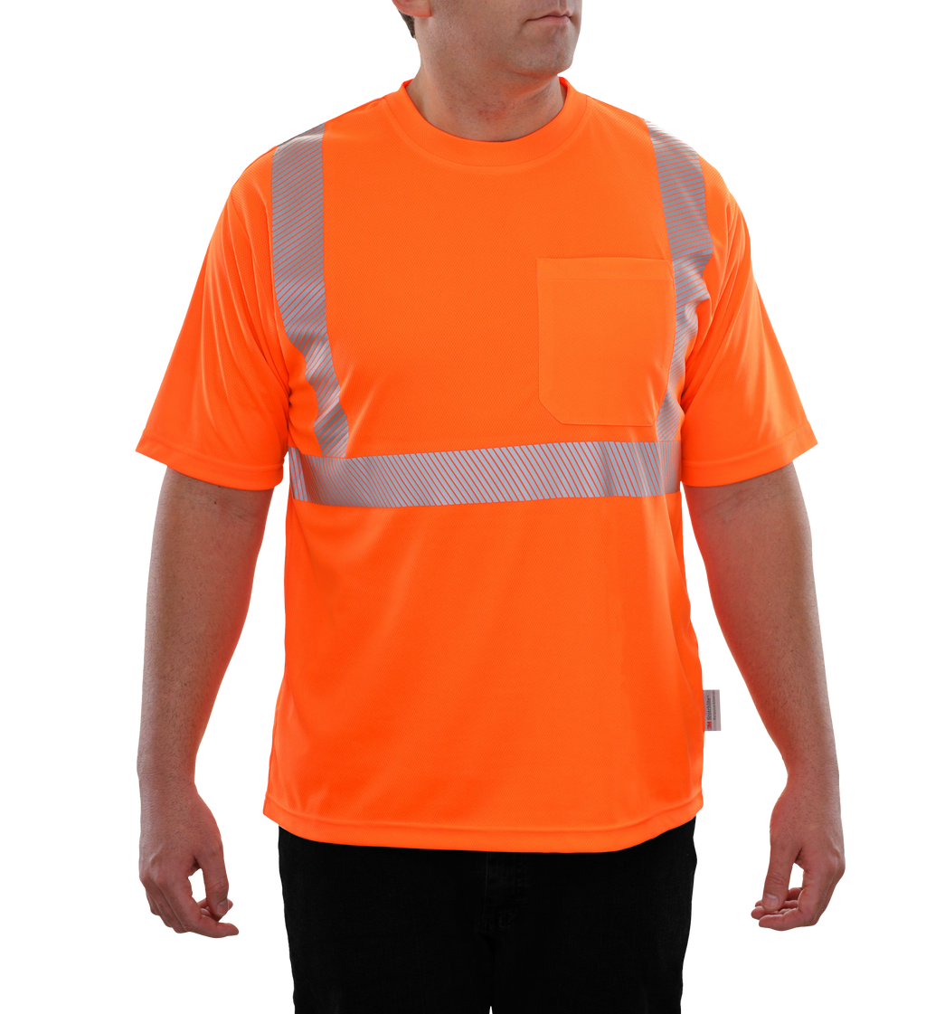 ANSI Class 2 High Visibility Shirts | Reflective Safety Work Shirt ...