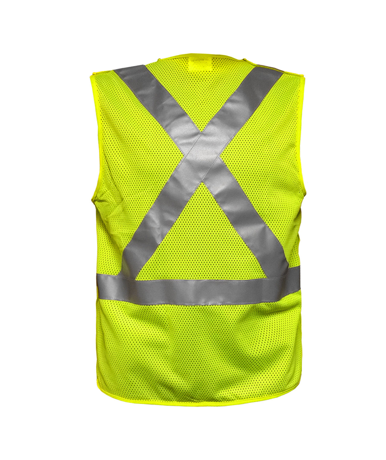 Reflective Apparel Safety Vest 5pt Breakaway X-Back Zip Mesh ANSI Class ...