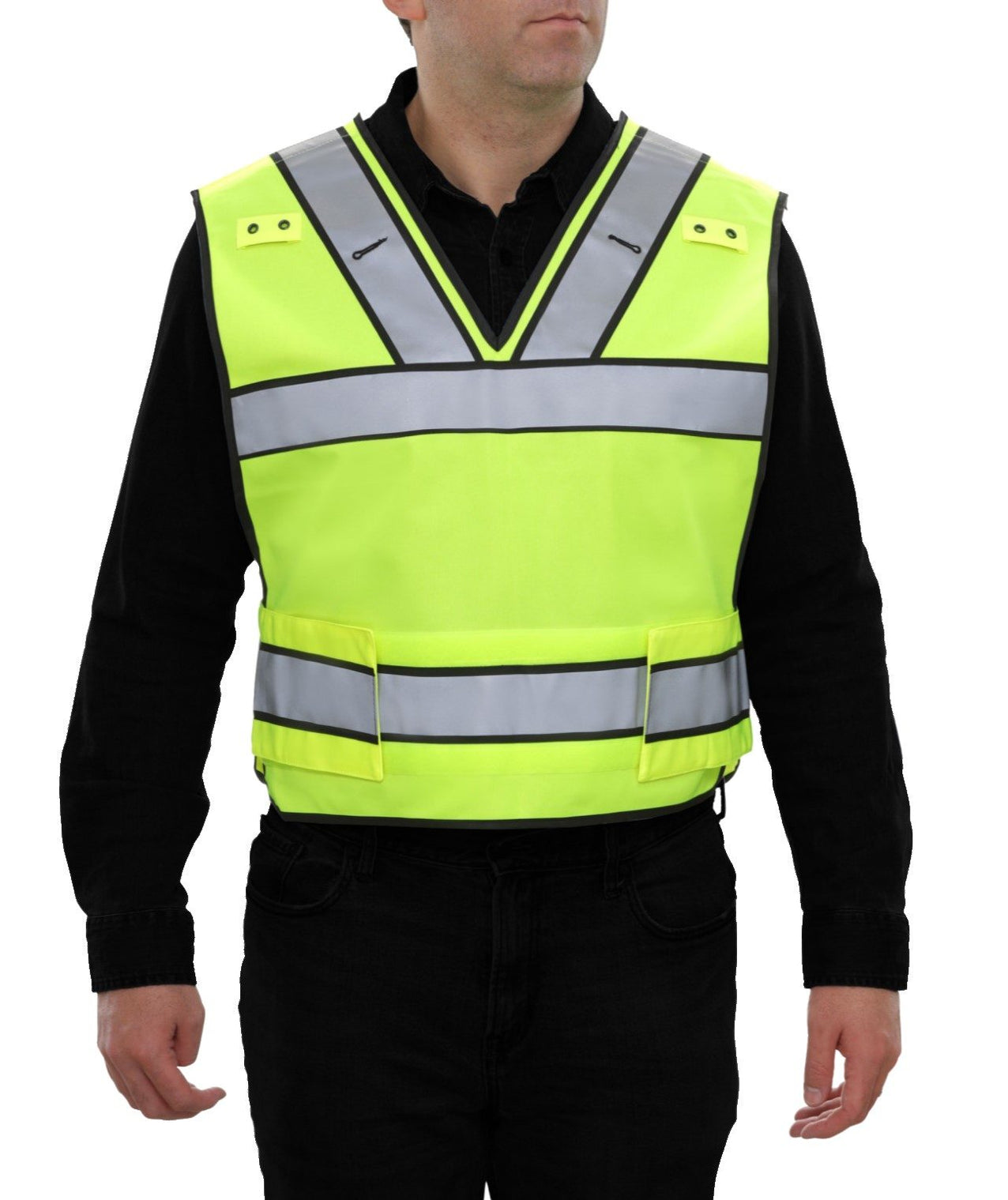 Reflective Apparel 4PT Breakaway Woven Poly Public Safety Vest ANSI Cl ...